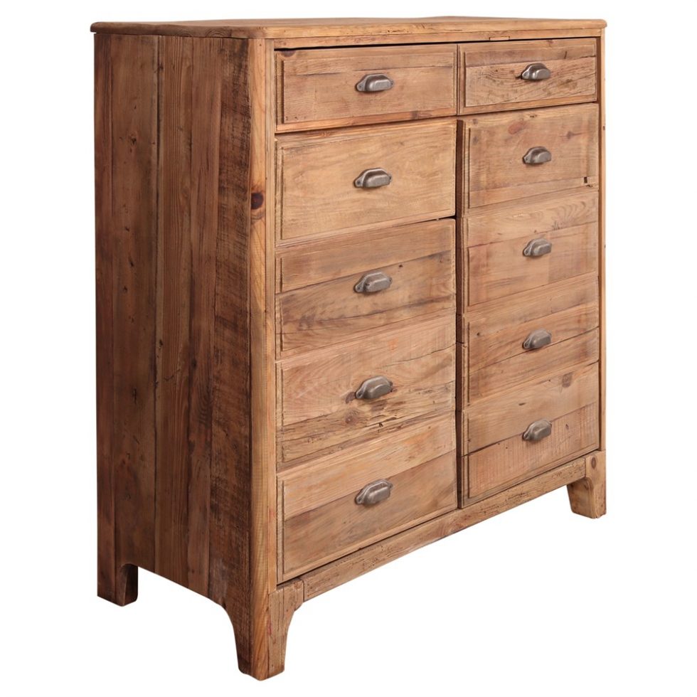 Cómoda Dormitorio Rustico Madera con Cajones CANADÁ - Desvan Vintage